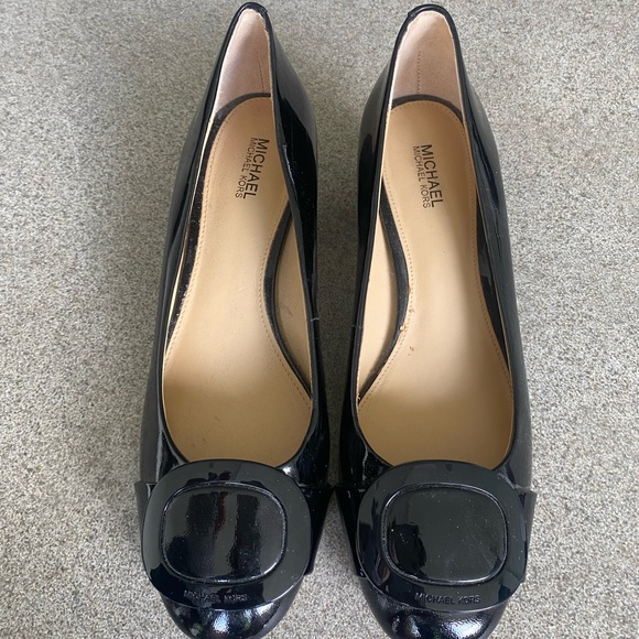 Michael Kors | Shoes | Michael Kors Patent Leather Block Heels | Poshmark